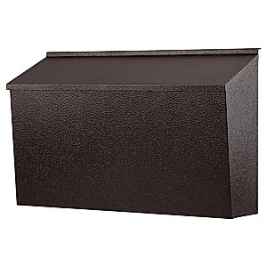 KYODOLED Wall-Mount Mailbox,Large Capacity Mail Box,Galvanized Steel Rust-Proof Metal Post Box,Mailboxes for Outside,15.7"x9.9"x4.9" Bronze