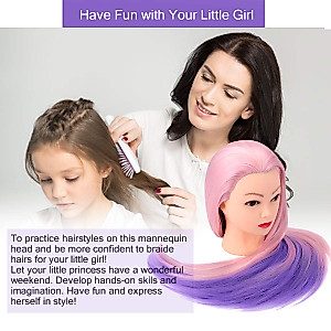 TopDirect 29" Hair Mannequin Head for Cosmetology Training - With Clamp Holder and Styling Tools