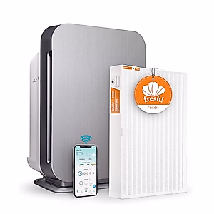 Alen Air Purifier BreatheSmart 75i HEPA with Fresh Filter + Carbon for Large Rooms up to 2600 Sq. Ft - Perfect for Living Room & Kitchen - Captures Allergens, Dust, & Mold + Household Odors & Smoke