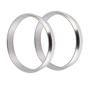 CRAFTHROU 2pcs Coffee Makers Sealing Ring Silver Cup Seal Replacement Aluminum Sealing Machine Ring Cup Sealer Machine Parts