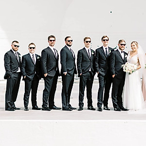 There Forever Studio Set of 10 Groom Squad Sunglasses for the Groomsmen. Groom, Best Man, Groomsman Wedding or Bachelor Party Gifts