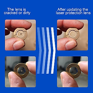 Dofiki 14mm Replacement Laser Lens for D1, D1 Pro, M1 S1 Series Laser Engraver, Lower Glass Protective Lenses for 5W 10W 20W Diode Laser Module (3 Piece)