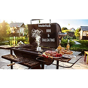 SmokeStack Finely Ground Wood Chips and Smoker Box – Turn Any Grill Oven Stovetop Into A Smoker - Evenly Adds Delicious Smoke Flavor - No Pre Soaking Needed (Applewood)