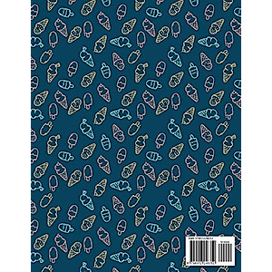 Ice Cream Coloring Book: Premium Ice cream Coloring Book for Relaxation And Fun Drawing. 50 Fun Designs to Color.