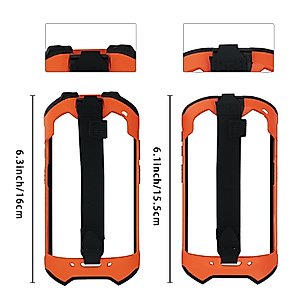 Protective Case Cover Bumper Case with Hand Strap Rugged Boot for Zebra TC52ax (SG-TC52AX-LORGB-01) Barcode Scanner,Sturdy Protect(Orange)