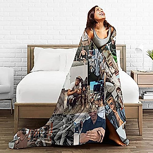 Rudy Pankow As Jj Throw Blanket Soft and Comfortable Warm Beach Blanket Picnic Blanket Fleece Blankets for Sofa Offiece Bed Car Camp Couch for Adults Kids 50"X40"