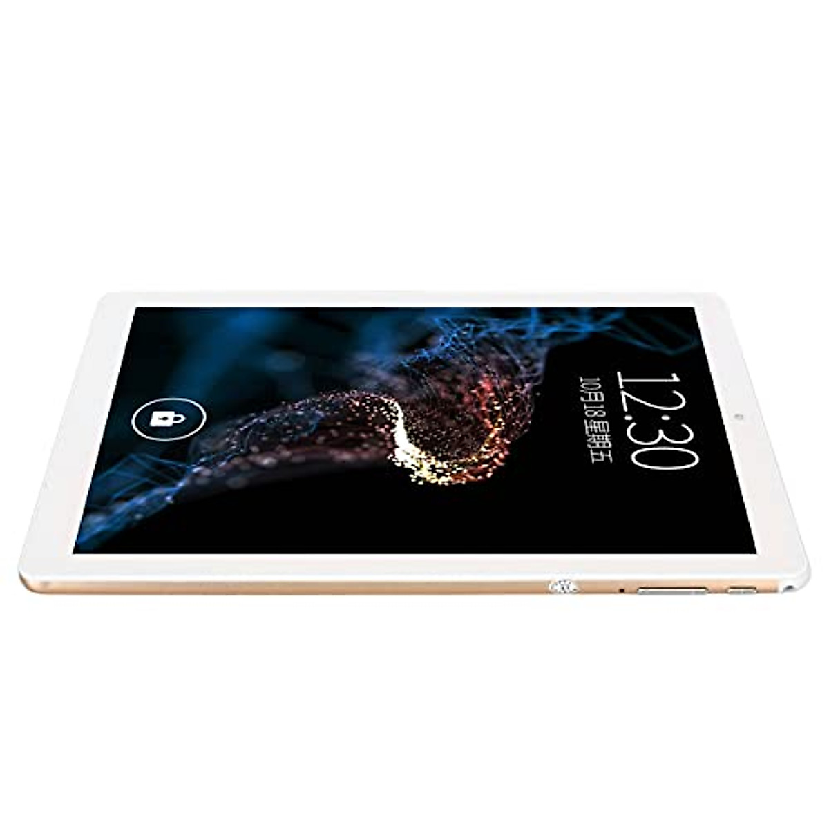 Rendon HD Tablet, 10.1 Inch 5G WiFi Gold 100-240V IPS (US Plug)