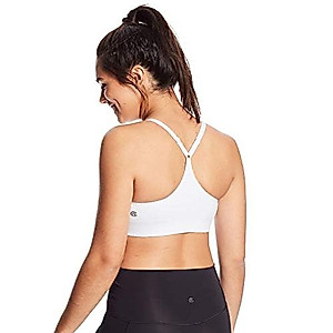 C9 Champion Women's Medium Support Seamless Cami Bra, True White, M