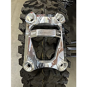 Utvdistribution Parts Compatible With Polaris RZR Turbo R & Pro R Rear Radius Rod Pull Plate Black (Machine Finish)