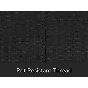 Covermates Chiminea Cover - Heavy-Duty Polyester, Weather Resistant, Drawcord Hem, Grill and Heating-Ripstop Black