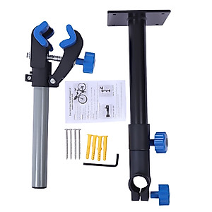 KONGKUNI Bike Repair Stand Bicycle Mechanic Maintenance Workstand Wall Workbench Mount Rack Bike Workstand Clamp,Height Adjustable,for Home Bicycle Mountain Bike Road Bikes