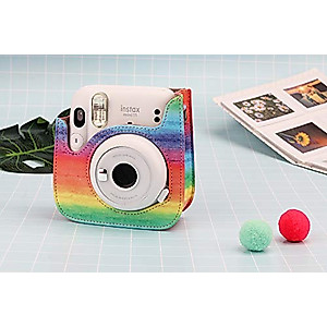 CELION Camera Case for Fujifilm Instax Mini 11 Instant Camera (Rainbow)
