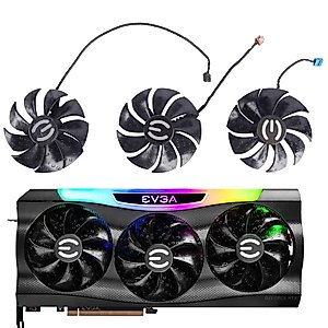 inRobert PLD09220S12H Graphics Card Fan Replacement for EVGA RTX 3070 3080 TI 3090 FTW3 Ultra GPU Cooling Fan (Fan-Full Set)