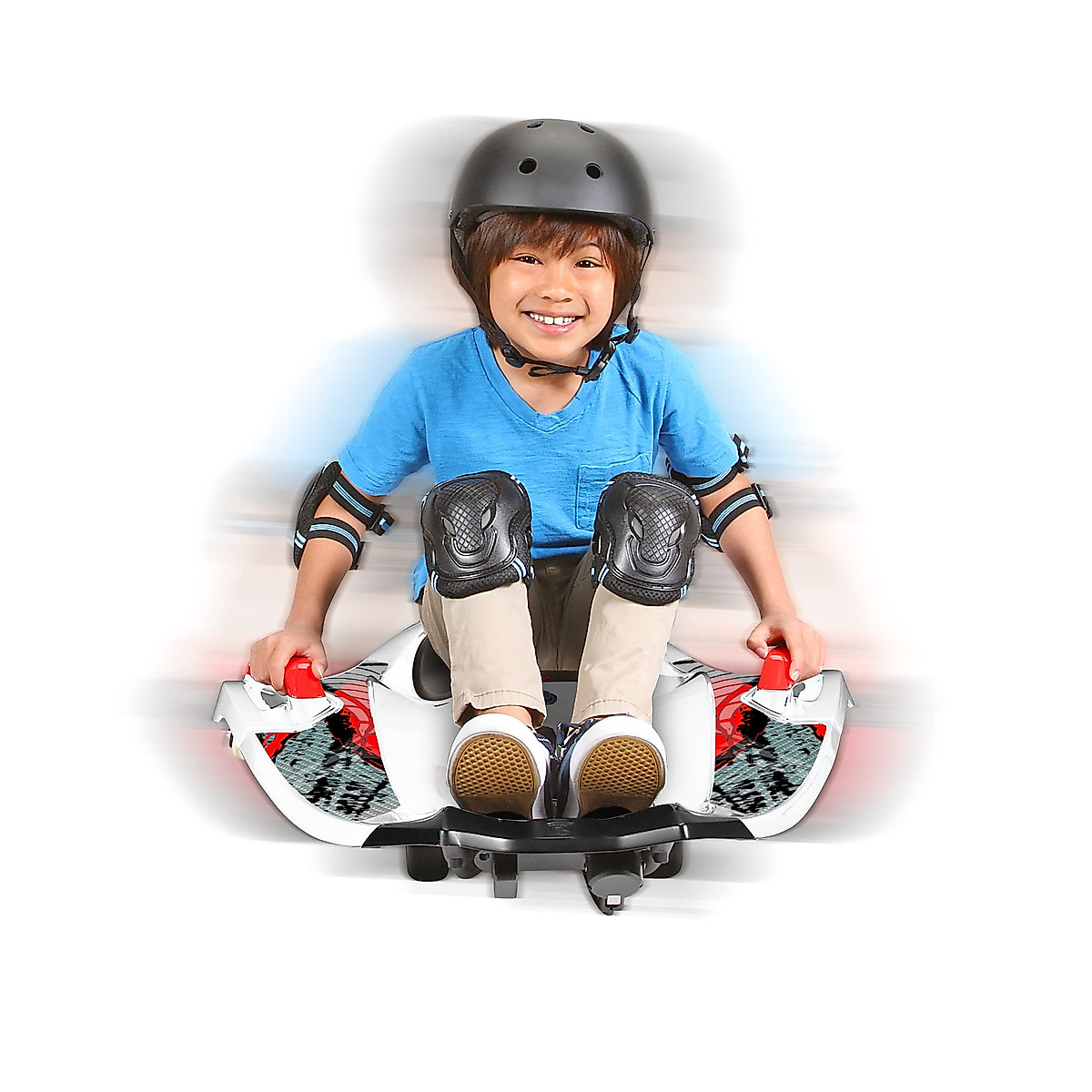 Rollplay Nighthawk Electric Ride On Toy for Ages 6 & Up with 12V 7AH Rechargeable Battery, Side Handlebars for Steering, Tall Rear Safety Flag, and a Top Speed of 6.5 MPH, White