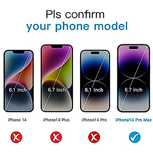 Benazcap [2 Pack] Screen Protector for iPhone 14 Pro Max 6.7 Inch 2022 with [Auto Dust-Elimination] Installation Kit, Dynamic Island Compatible, Bubble Free/Anti Scratch/9H Hardness 6.7'' Release