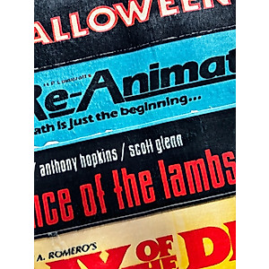 Generic Nostalgic Retro Style Rug, Runner Rug, VHS Case Themed, Horror Rug, Home Theater TV Room,Long Rug,Entry Rug,Hallway Runner Rug D1242.1 80x200Cm//31x78 inch