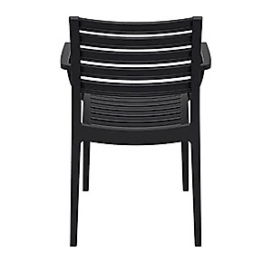 Artemis Resin Arm Chair Black