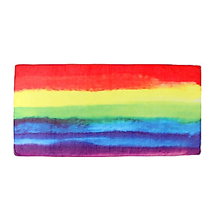 BlueSkyDeer womens Shawl Lightweight Rainbow Colors Fashion Scarves Sunscreen, Multicolor, Large