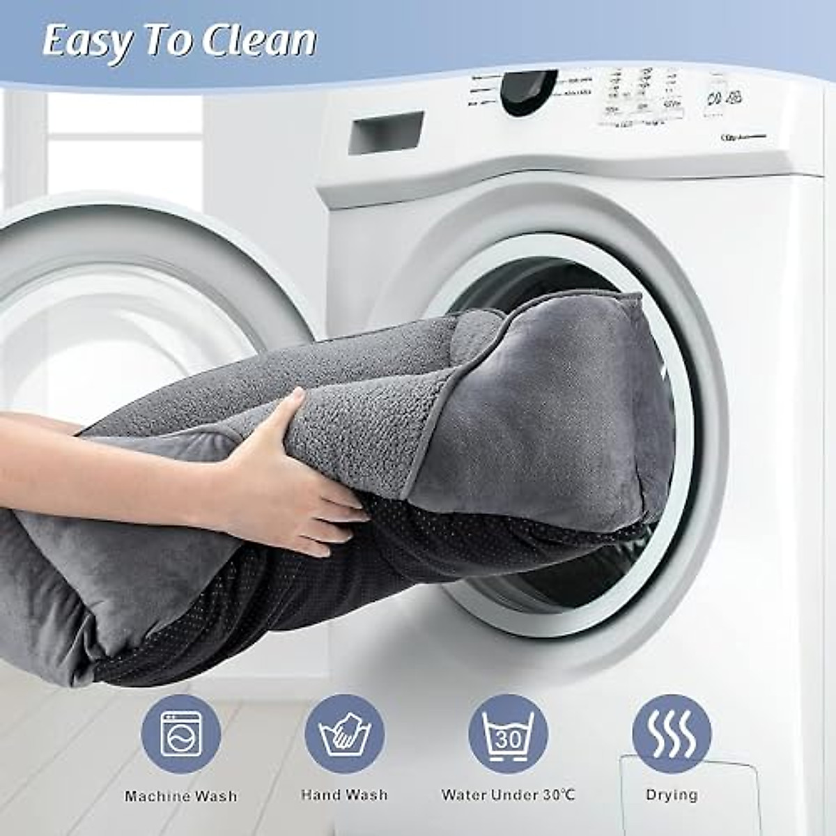 AIPERRO Extra Large Dog Bed for Large Dogs Machine Washable Rectangle Dog Bed Orthopedic Calming Dog Sofa Bed Soft Sleeping Puppy Dog Beds Breathable Cuddler Pet Bed with Anti-Slip Bottom