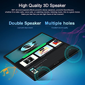 Tablet 10 inch, Android 11.0 GMS Tablets with 4GB RAM 64GB Storage, 128GB Expandable, Quad Core, 10" 1280x800 IPS HD Screen, 6000mAh Battery, 13 MP Camera Support 5.0 Bluetooth, GPS, Dual Wifi 5G＆2.4G