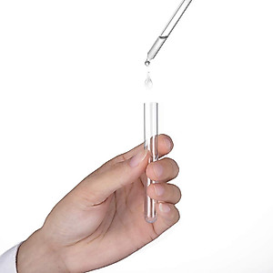 Joyclub 50pcs 12x100mm(8ml) Clear Plastic Test Tubes with Caps for Scientific Experiments, Halloween, Christmas, Scientific Themed Kids Birthday Party Supplies, Decorate The House, Candy Storage