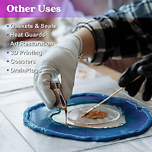 LET'S RESIN Silicone Putty,1LB/40A Silicone Mold Making Kit, Non-Toxic,Strong&Flexible, Easy 1:1 Mixing Ratio for Reusable Silicone Molds, Resin Molds, Soap