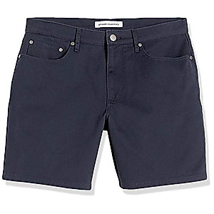Amazon Essentials Men's Slim-Fit 9" Inseam Stretch 5-Pocket Short, Midnight Blue, 33