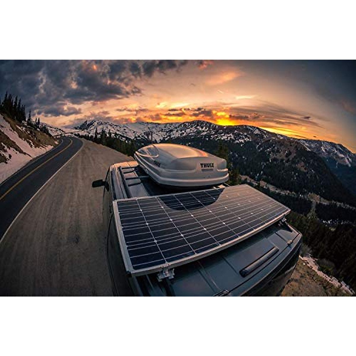 Zamp Solar Legacy Series 90-Watt “Long” Roof Mount Solar Panel Expansion Kit for Curved Roofs. Additional Solar Power for Off-Grid RV Battery Charging - KIT1010