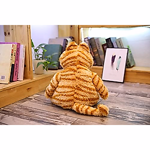 ZHAOFAFA Fat Orange Plush Cat Stuffed Animals Toy,Lifelike Yellow Tabby Cat Kitty Toy for Boys and Girls Children Xmas Birthday Gift,11.8/17.7 Inches (11.8 in（30 cm）)