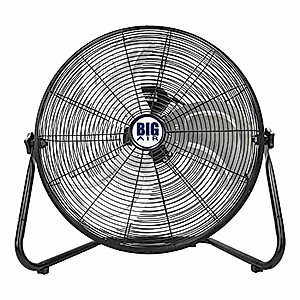 Big Air | Industrial Grade Air Circulator for Garage, Shop, Home, Barn Use (20" Floor Fan)