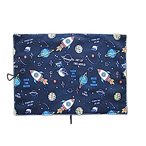 Book Sleeve Cover - Fabric Novel for Adult Books Cover for Paperback, Space Pattern Washable Book Protector - 5.5 x 8.2 x 1.6 Padded Case for Novel