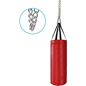 LICY Swing Heavy Punching Bag Chain for Hammock Chair Aerial Yoga Indoor Outdoor Stainless Steel Kit with 2 Carabiner Hooks 600 LB
