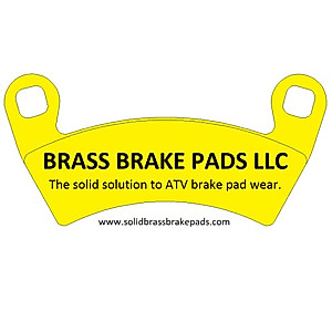 Brass Brake Pads (2 Pair) compatible with Can-Am 715900379, 715900380, 715900386, 715900387