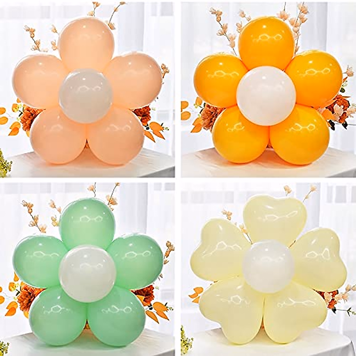 50pack Balloon Clips Balloon Flower Clips Reusable Balloon Clip For Arch,Balloons In Sufficient Quantity Balloon Decorating Tool For Birthday,Wedding,Baby Shower