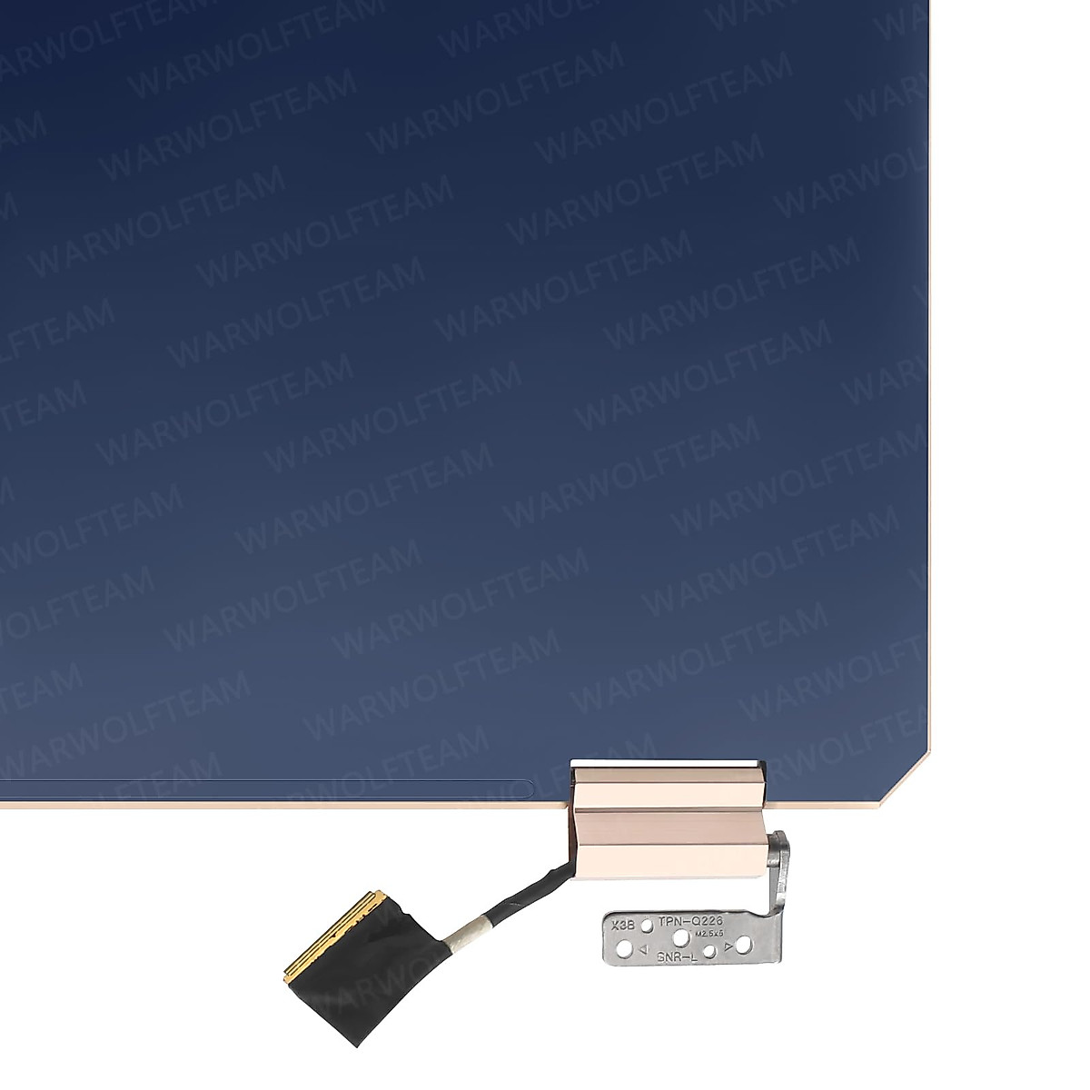 WARWOLFTEAM Replacement Whole Hinge-up Assembly For HP Spectre X360 15-EB0073TX 15-EB0081NR 15-EB0083NR 15-EB1043DX LCD Touch Screen Digitizer Assembly UHD 15.6in L97636-001 (OLED Cable Version, Blue)