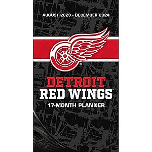 Turner Licensing, Detroit Red Wings 17 Month 2024 Pocket Planner