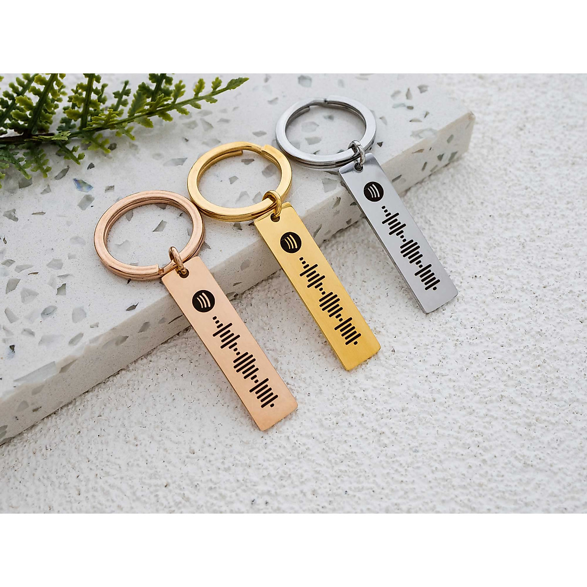 Personalized Music Code Keychain | Custom Song Code Gift | Personalized Keyring |Girlfriend Birthday Gift |Anniversary Song Code Keychain