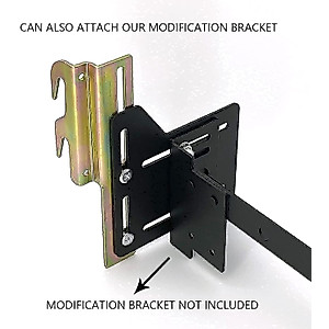 POROHOM 2Pcs #711 Bolt-On to Hook-On Bed Frame Conversion Brackets with Hardware Hook Plate,Headboard Hook Set, Hook on Bed Rails, Hook on Bed Frame Brackets