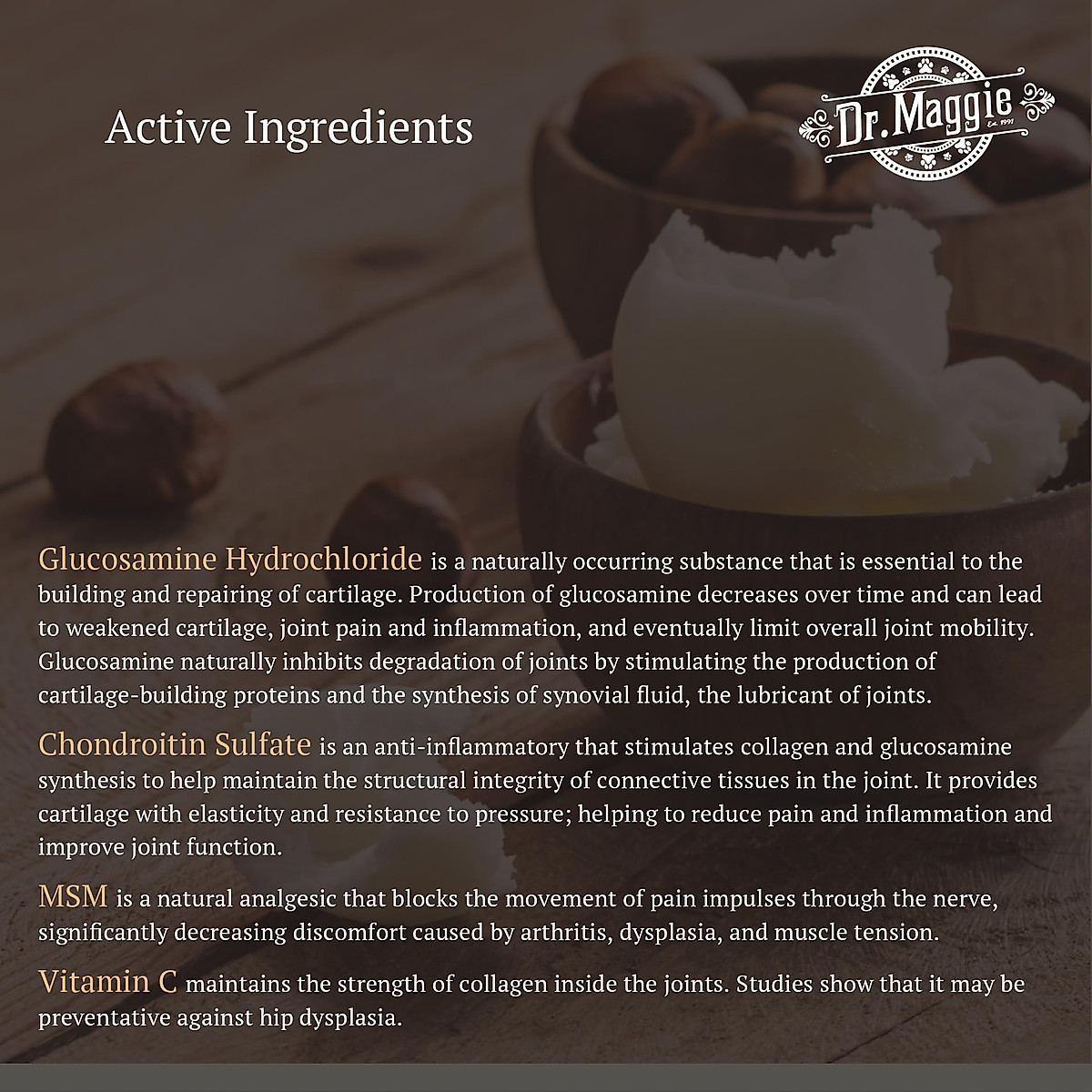 Dr. Maggie Joint Formula for Dogs and Cats with MSM, Glucosamine, and Chondroitin | 240 ml