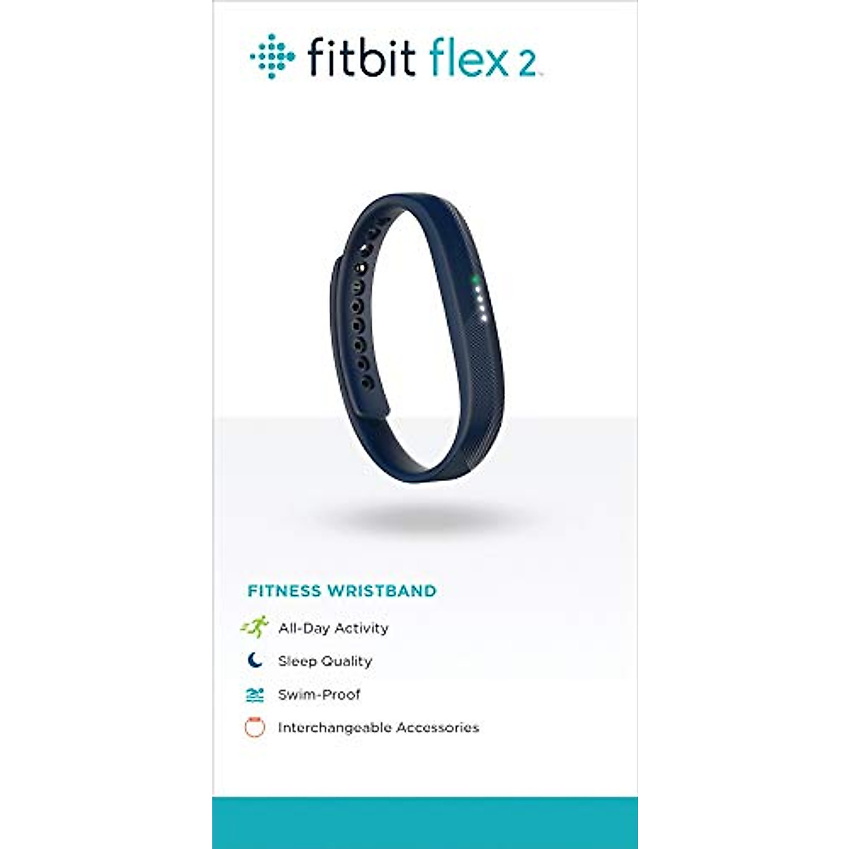 Fitbit Flex 2, Navy (US Version) (Renewed)