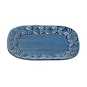 Beachcombers Blue Coastal Bungalow Small Plate Blue