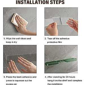 Light Luxury Foldable U-Shaped Shower, U-Shaped Shelf For Bathroom, Multifunctional Wall-mounted U-shaped Rotating Storage Corner Shelf, Punching-Free Storage Rack, Bathroom Shelf