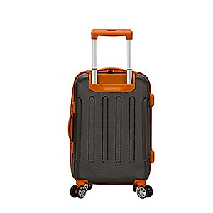 Rockland London Hardside Spinner Wheel Luggage, Charcoal, 3-Piece Set (20/24/28)