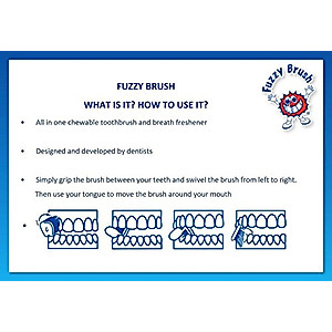 Fuzzy Brush Chew Able Toothbrush, 10 Ounce (Pack of 10)