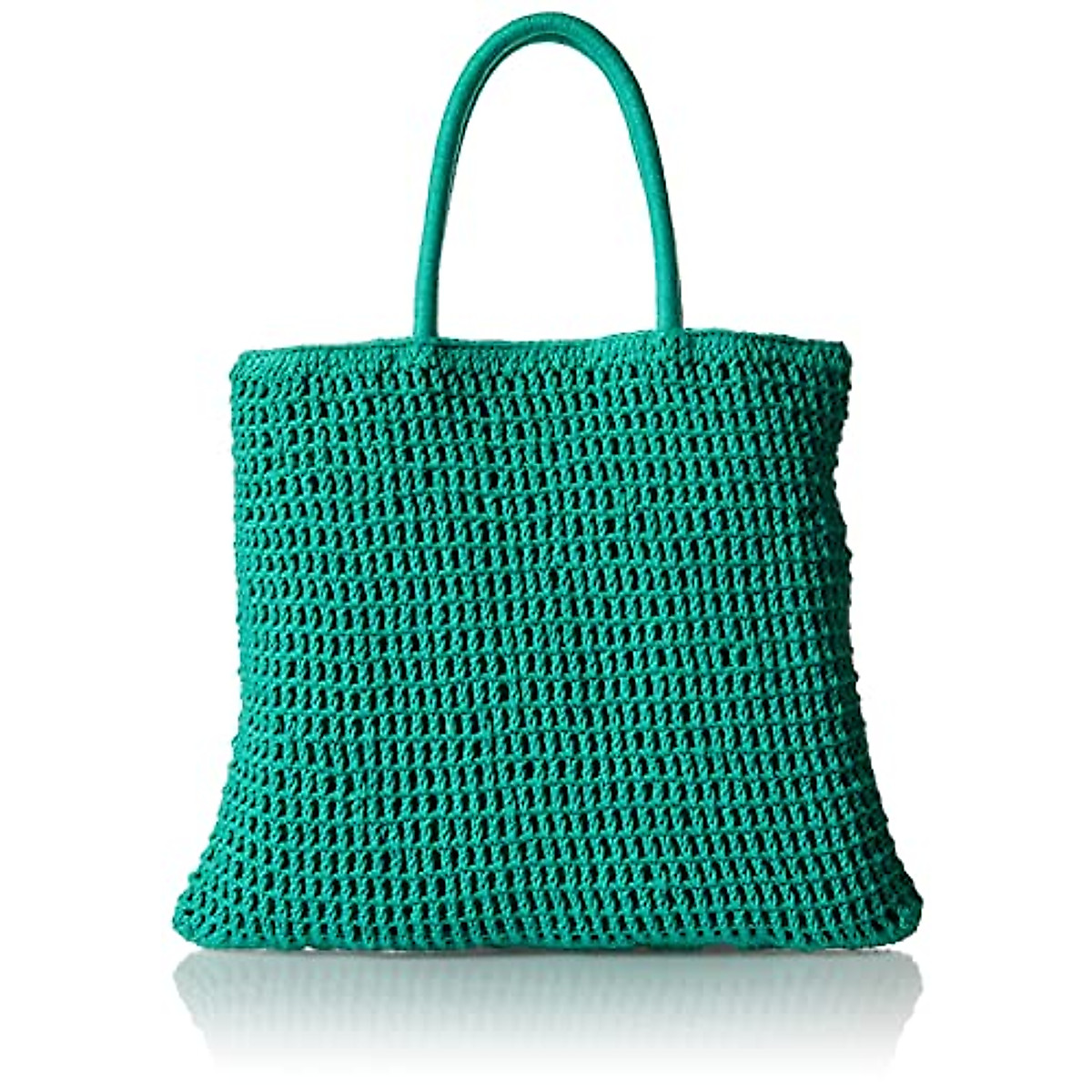 The Drop Women's Alora Crochet Small Tote, Jade, One Size