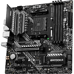 MSI MAG B550M Bazooka Gaming Motherboard (AMD AM4, DDR4, PCIe 4.0, SATA 6Gb/s, M.2, USB 3.2 Gen 1, HDMI/DP, Micro-ATX)