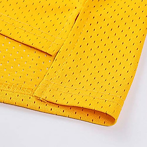 Generies #14 The Fresh Prince of Bel Air Academy Men Basketball Jersey, Yellow XL