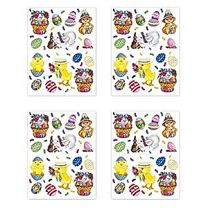 Bunny, Basket & Egg Stickers