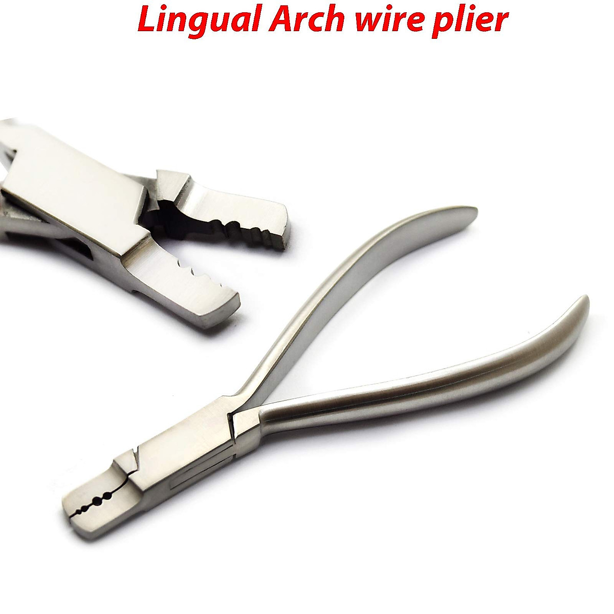 MEDSPO Professional Dental Pliers | Orthodontic Braces Arch Forming Hard Wire TC | Utility Pliers | Dental Wire Bending Cutter Lab New (Lingual Archwire forming Plier)
