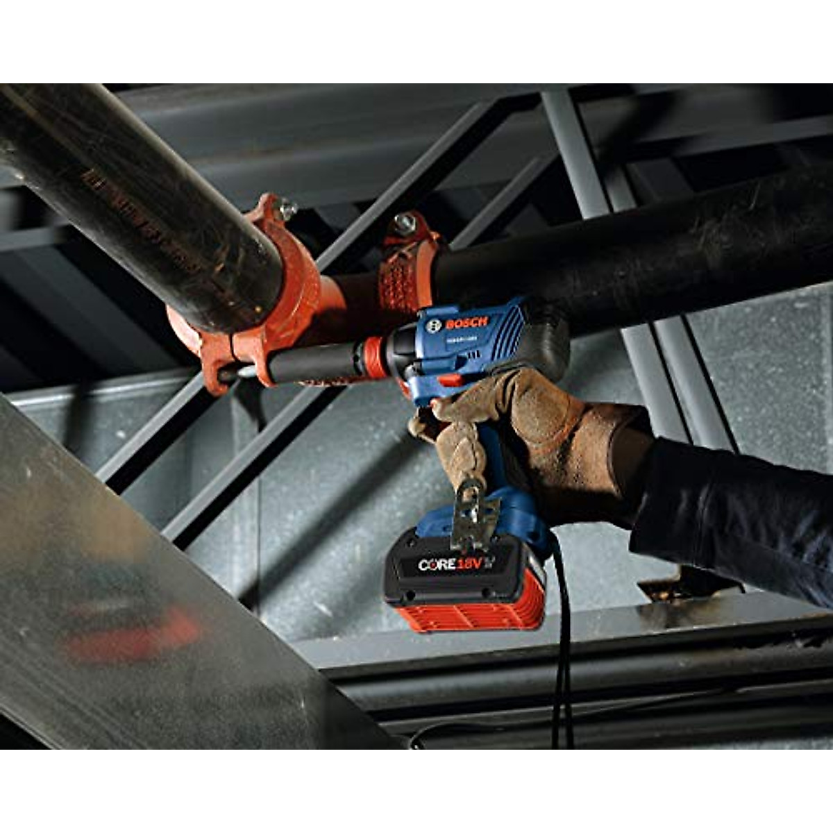 BOSCH GDX18V-1600B12 18V 1/4 In. and 1/2 In. Two-In-One Bit/Socket Impact Driver Kit